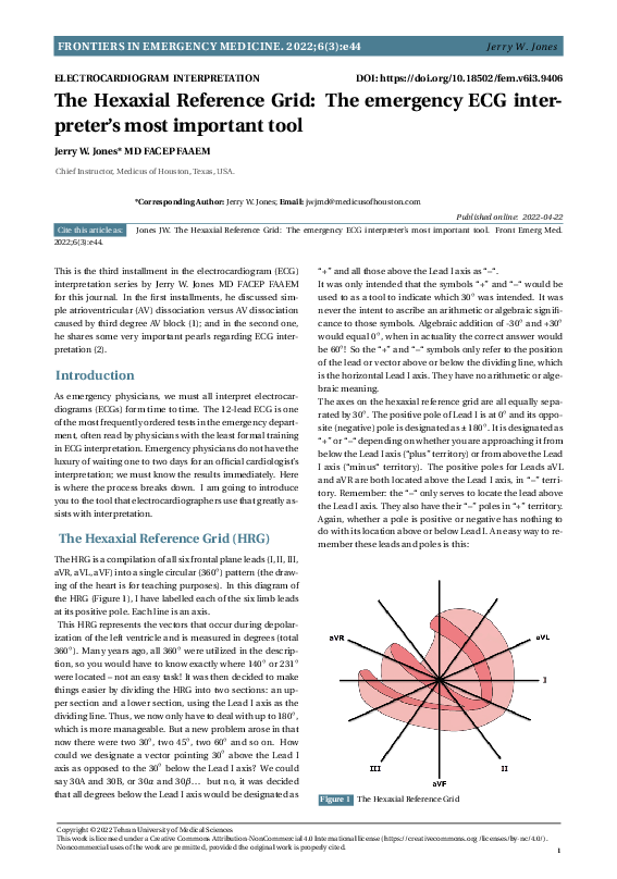 (PDF) The Hexaxial Reference Grid: The emergency ECG interpreter’s most ...