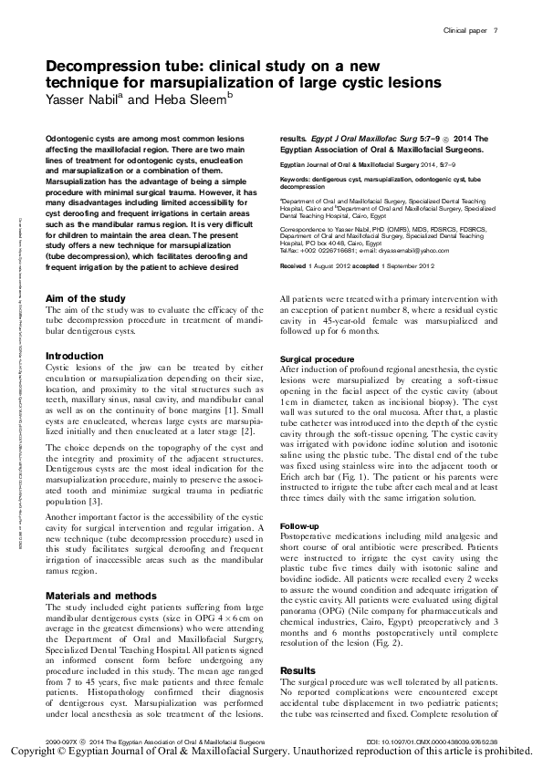 (PDF) Decompression tube
