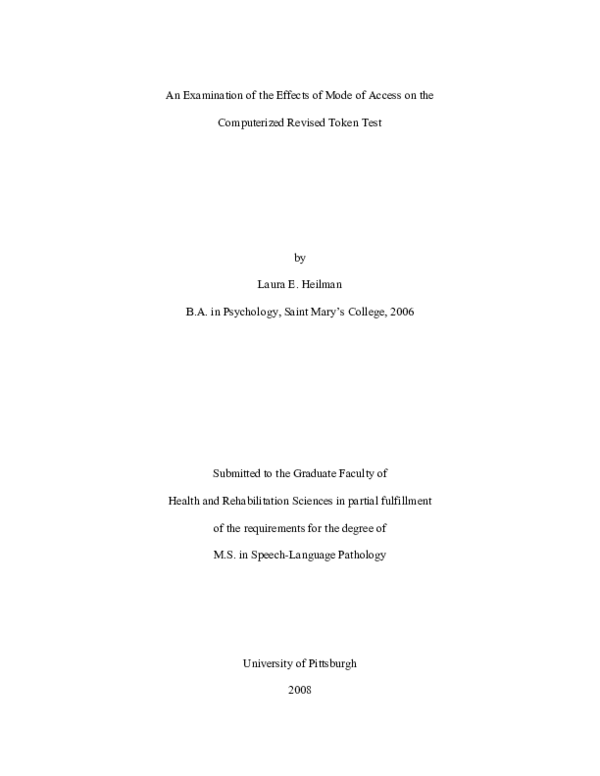 (PDF) An Examination of the Effects of Mode of Access on the ...