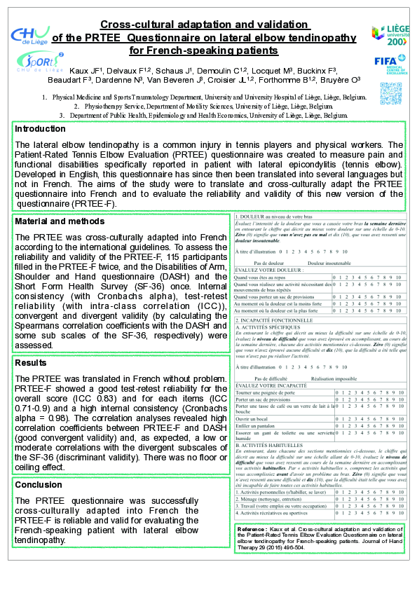 (PDF) Cross-cultural adaptation and validation of the Patient-Rated ...