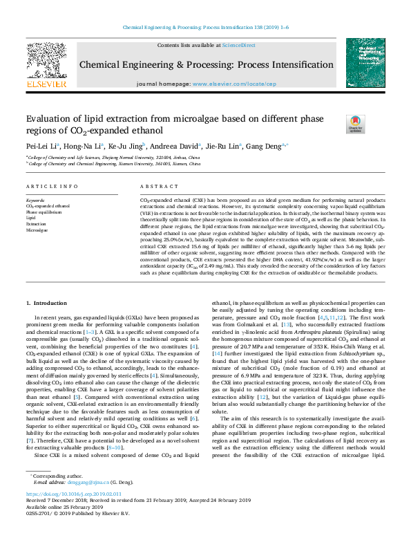 Pdf Evaluation Of Lipid Extraction From Microalgae Based On Different
