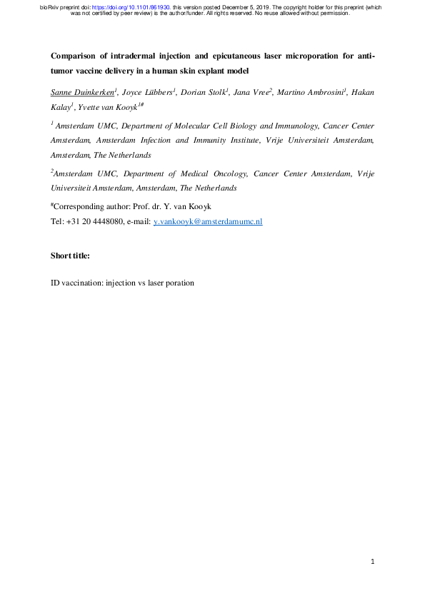 (PDF) Comparison of intradermal injection and epicutaneous laser ...