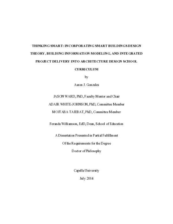 (PDF) Thinking smart: Incorporating Smart Buildings design theory ...