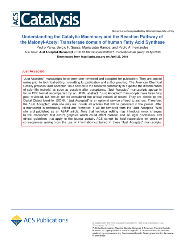 (PDF) Understanding the Catalytic Machinery and the Reaction Pathway of ...