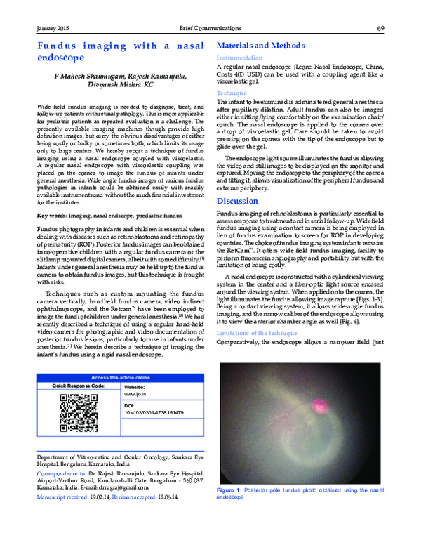 (PDF) Fundus imaging with a nasal endoscope | Divyansh Mishra ...