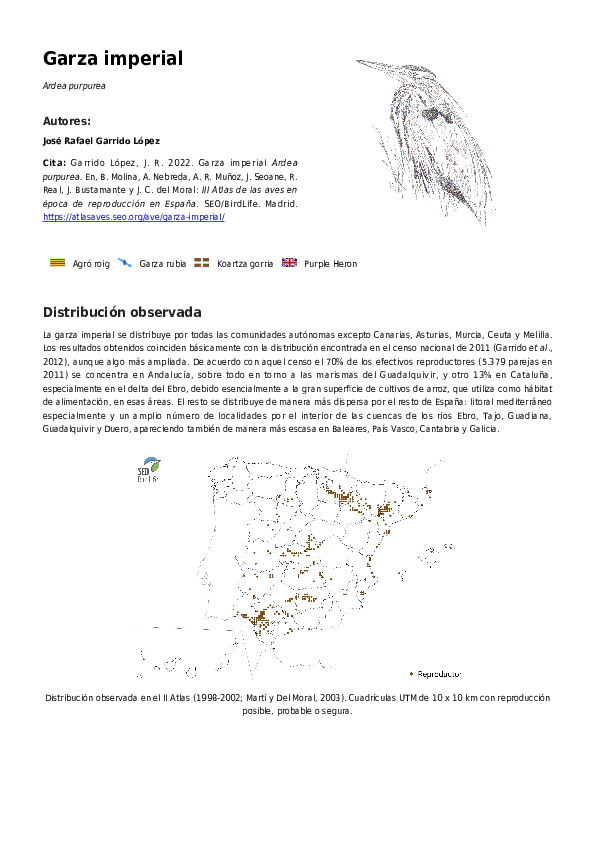 (PDF) Garza imperial. III Atlas de las aves en época de reproducción en España