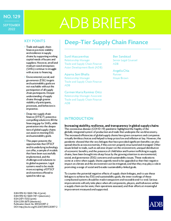 (PDF) Deep Tier Supply Chain Finance