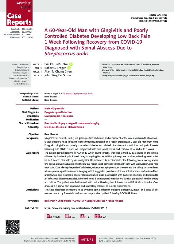 (PDF) A 60-Year-Old Man with Gingivitis and Poorly Controlled Diabetes ...
