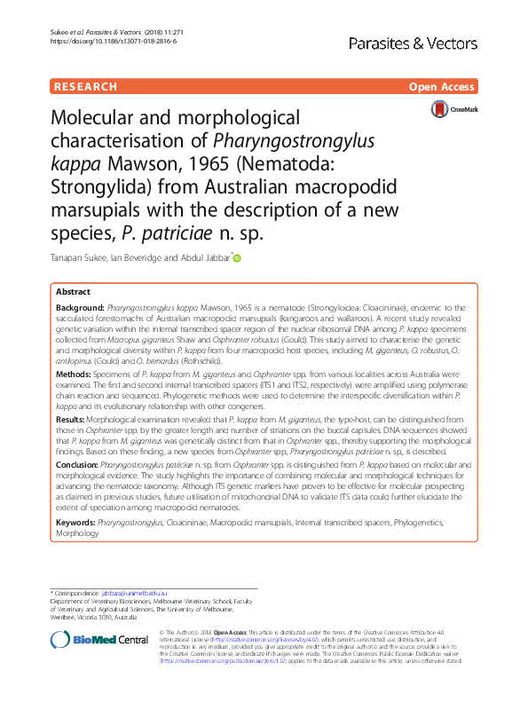 (PDF) Morphological and Genetic Study of P. kappa