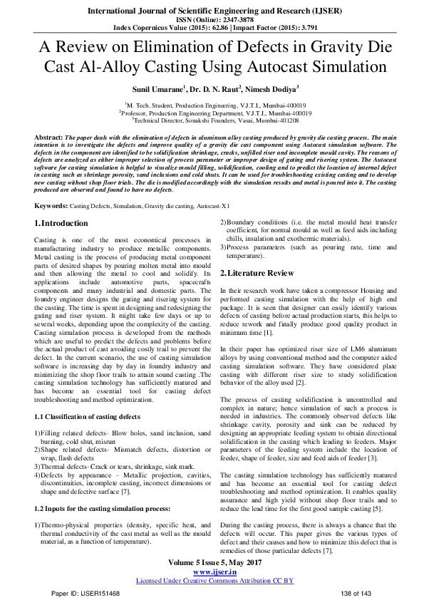 (PDF) A Review on Elimination of Defects in Gravity Die Cast Al-Alloy Casting Using Autocast ...