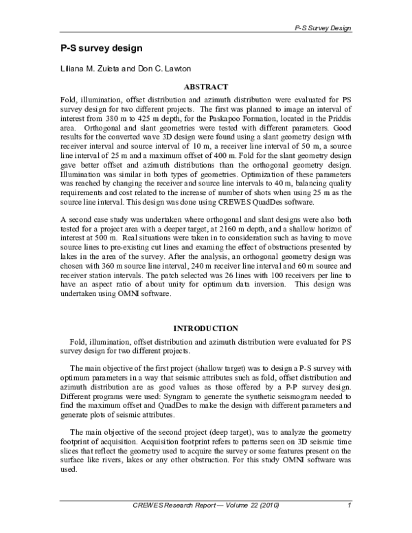 (PDF) P‐S survey design