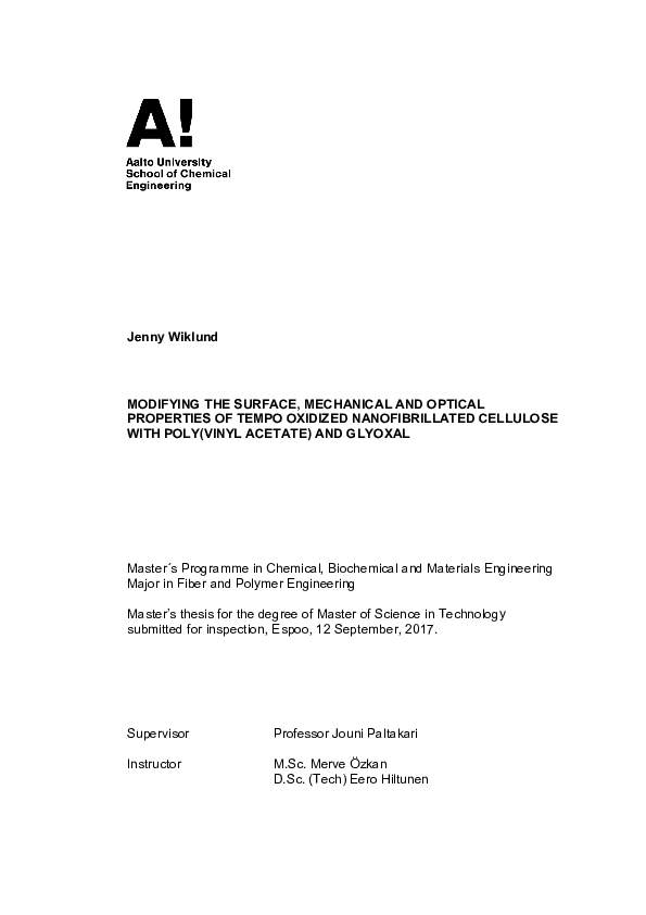 (PDF) Master ́s Programme in Chemical, Biochemical and Materials ...