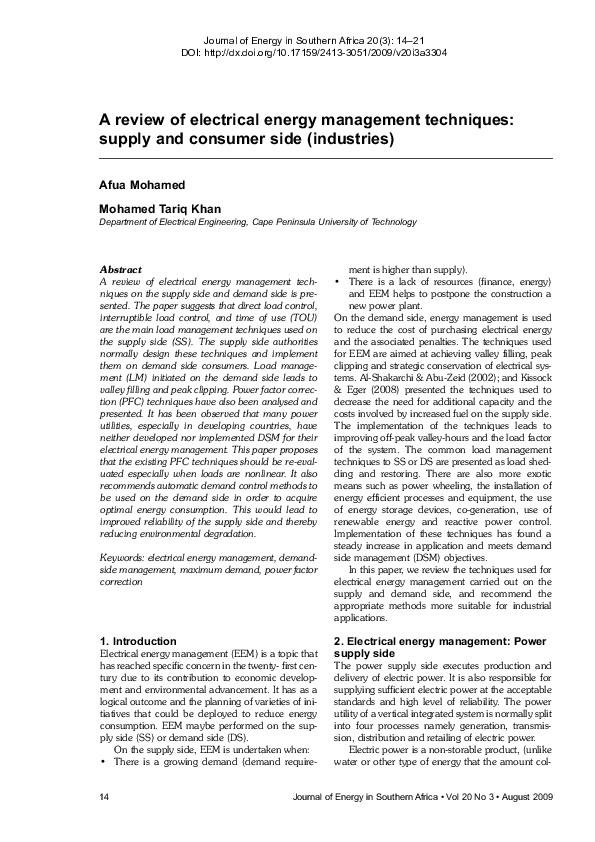 Pdf Tracking Of Energy Efficiency In Industries By Demand Side