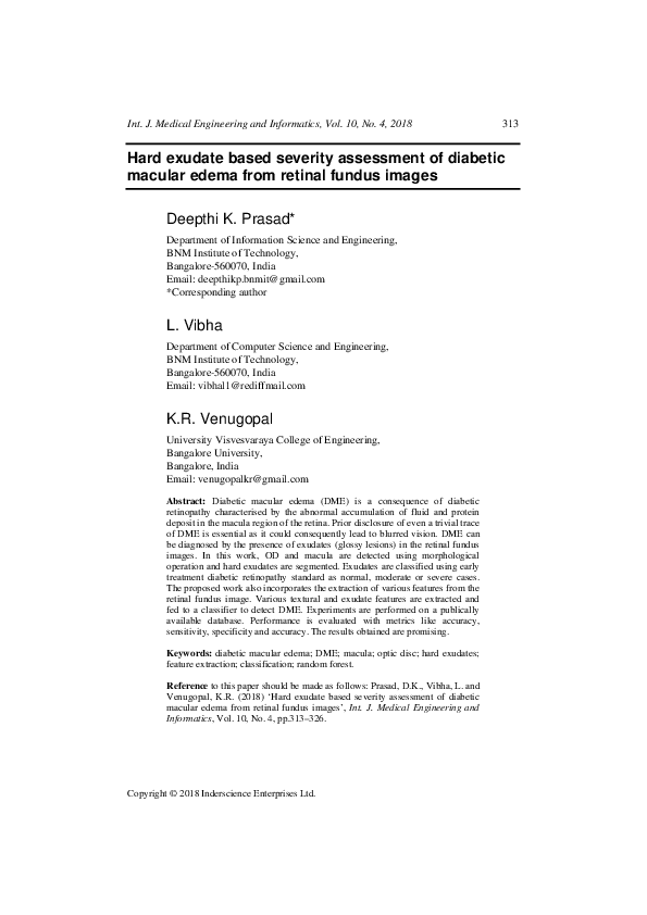 (PDF) Hard exudate based severity assessment of diabetic macular edema ...