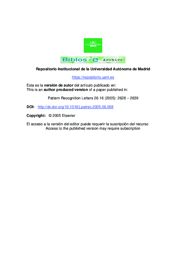 Pdf Adapted User Dependent Multimodal Biometric Authentication Exploiting General Information