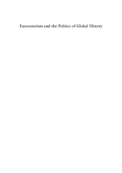 (PDF) Eurocentrism and the Politics of Global History