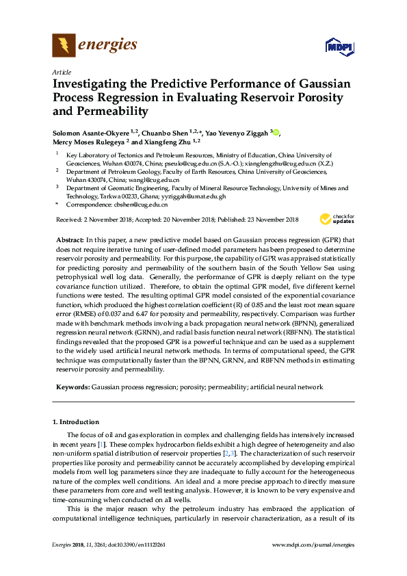 Pdf Investigating The Predictive Performance Of Gaussian Process Regression In Evaluating