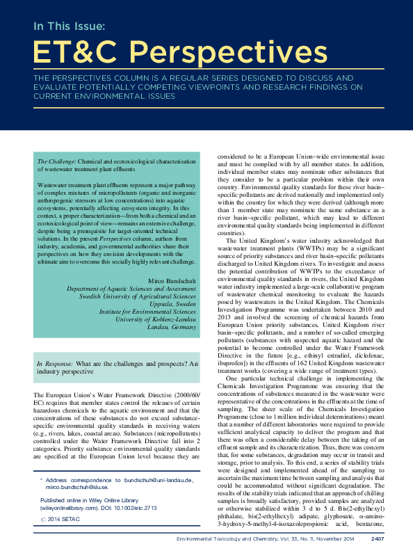 (PDF) In Response: What are the challenges and prospects? An academic ...