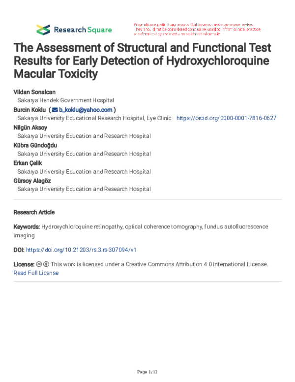 (PDF) The Assessment of Structural and Functional Test Results for ...