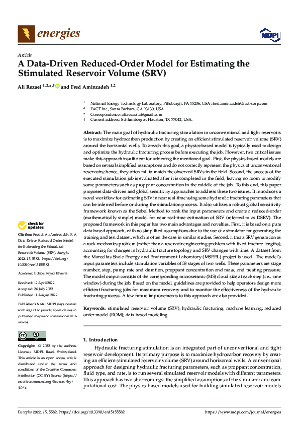 Pdf A Data Driven Reduced Order Model For Estimating The Stimulated