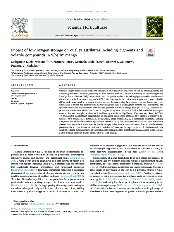 (PDF) Impact of low oxygen storage on quality attributes including ...