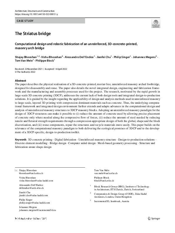 (PDF) The Striatus bridge