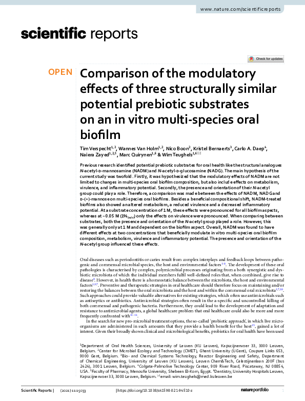 (PDF) Comparison of the modulatory effects of three structurally ...