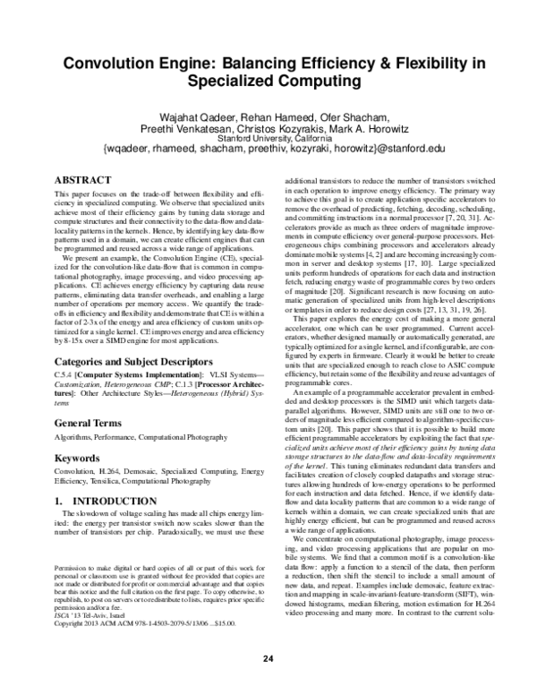 (PDF) Convolution engine