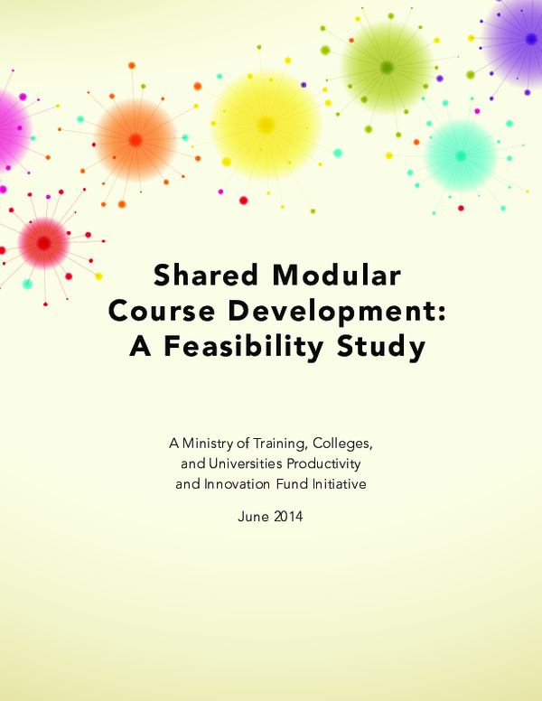 (PDF) Shared Modular Course Development: A Feasibility Study | Elaine Scharfe - Academia.edu