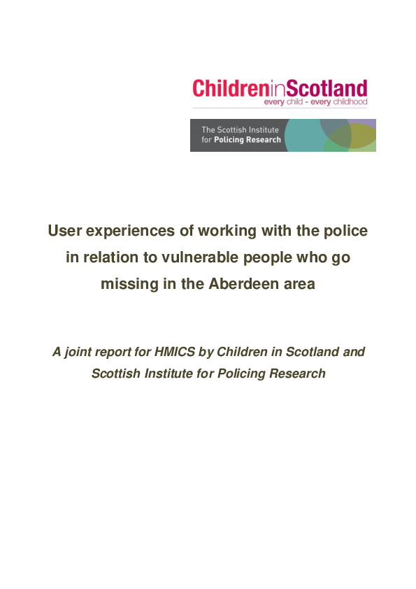 (PDF) User experiences of working with the police in relation to ...