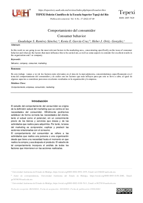 (PDF) Comportamiento del consumidor