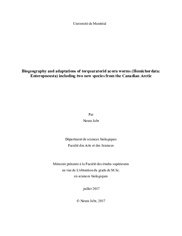 (PDF) Biogeography and adaptations of torquaratorid acorn worms ...