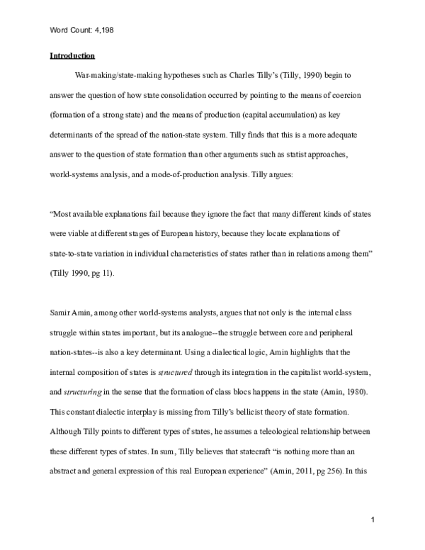 (PDF) What About the Periphery? A Critique of Charles Tilly's War ...