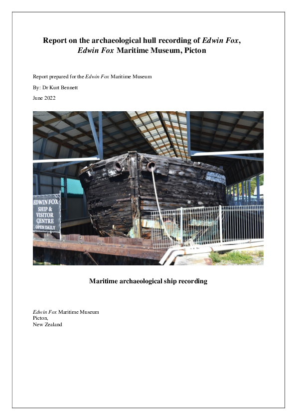 (PDF) Report on the Archaeological Hull Recording of Edwin Fox, Edwin ...