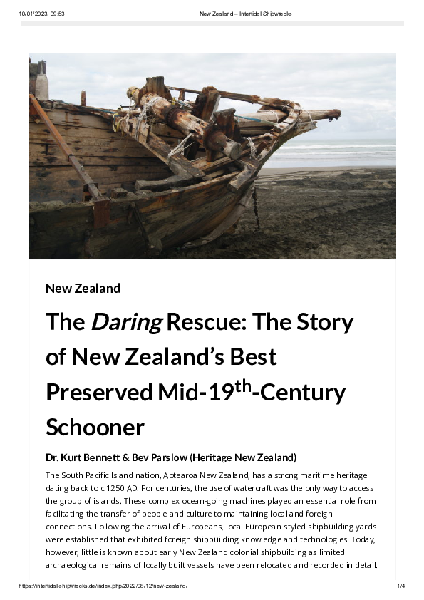 (PDF) The Daring Rescue: The Story of New Zealand's Best Preserved Mid ...