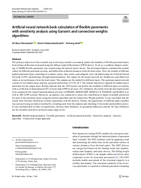 (PDF) Artificial neural network back-calculation of flexible pavements ...