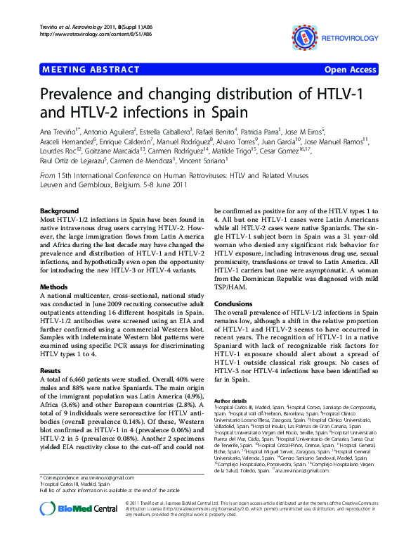 (PDF) Prevalence and changing distribution of HTLV-1 and HTLV-2 ...