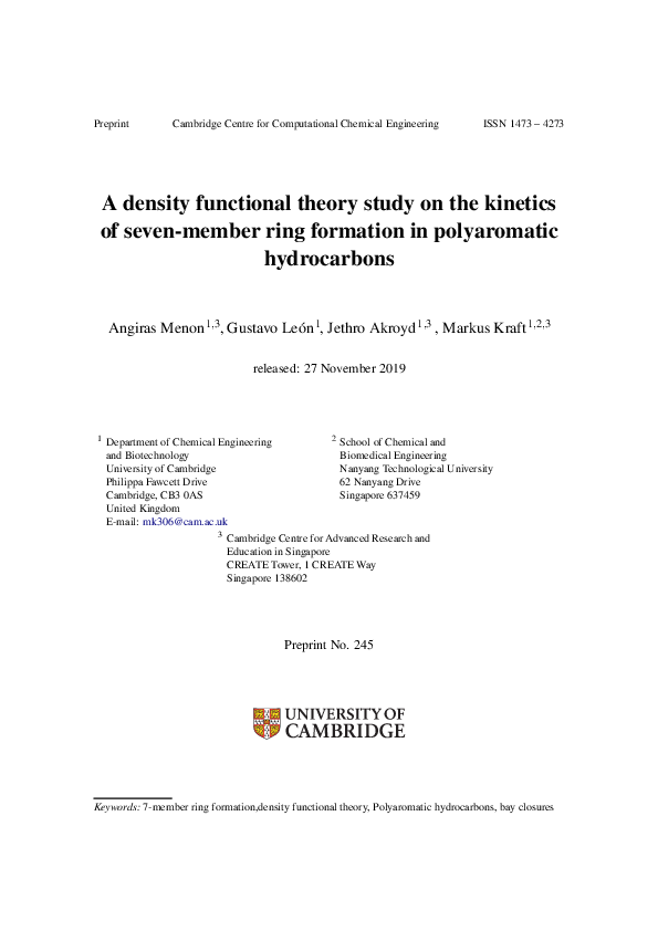 (PDF) A density functional theory study on the kinetics of seven-member ...