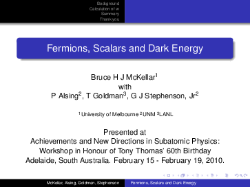 (PDF) Fermions, scalars and dark energy
