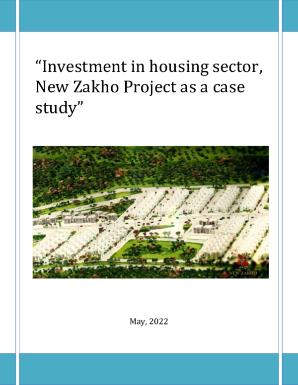 (PDF) “Investment in housing sector, New Zakho Project as a case study”