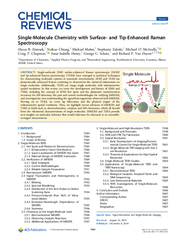 (PDF) Single-Molecule Chemistry with Surface- and Tip-Enhanced Raman ...