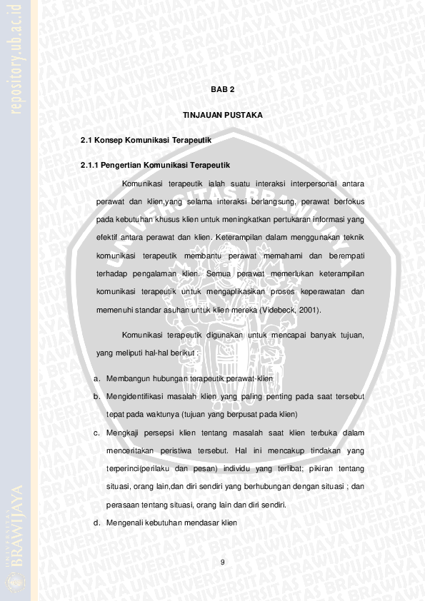(PDF) Hubungan Tingkat Beban Kerja Perawat Dengan Komunikasi Terapeutik ...