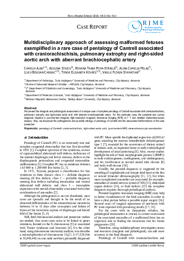 (PDF) Multidisciplinary approach of assessing malformed fetuses ...
