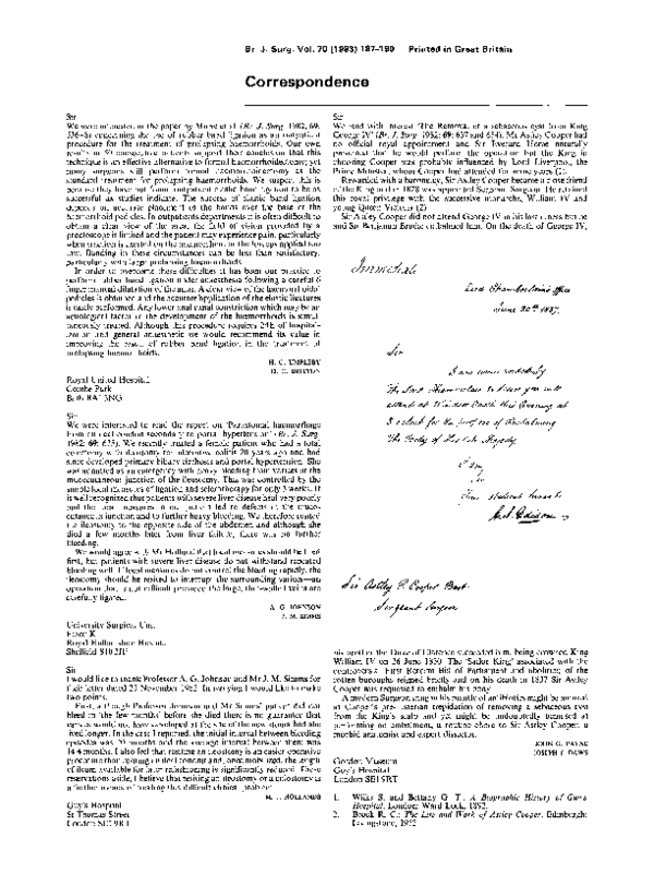 (PDF) Correspondence