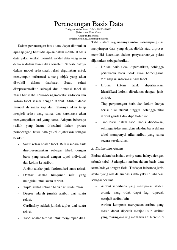 (PDF) Buku Pengantar Sistem Basis Data | Hendra jatnika - Academia.edu