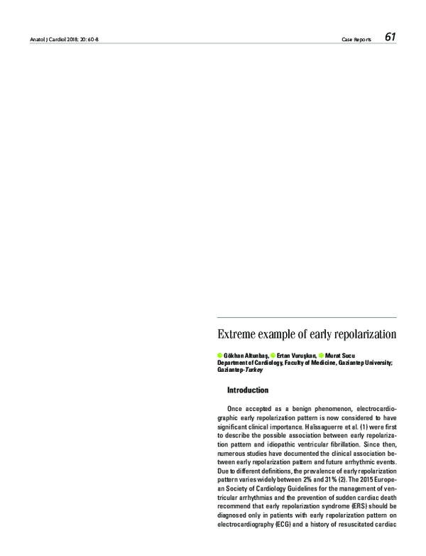 (PDF) An extreme example of early repolarization