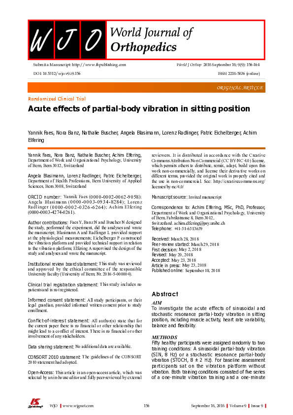 (PDF) Acute effects of partial-body vibration in sitting position