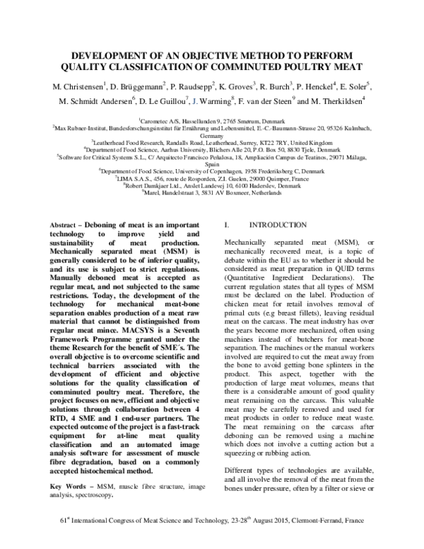 (PDF) Development of an objective method to perform quality ...