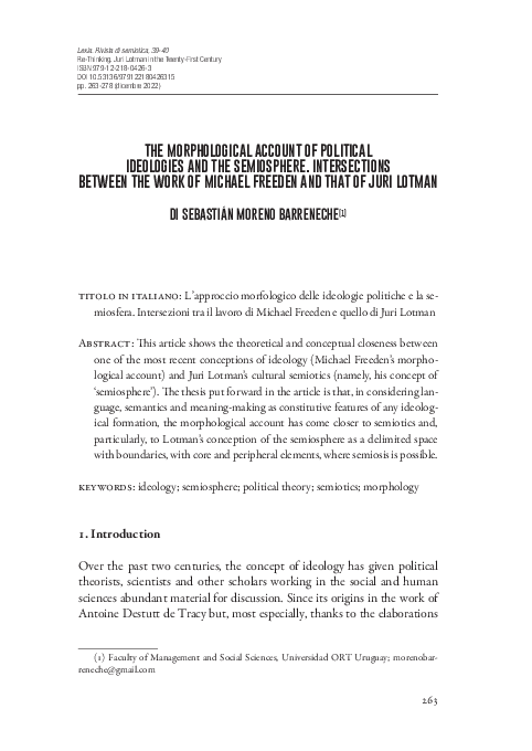 (PDF) The morphological account of political ideologies and the ...