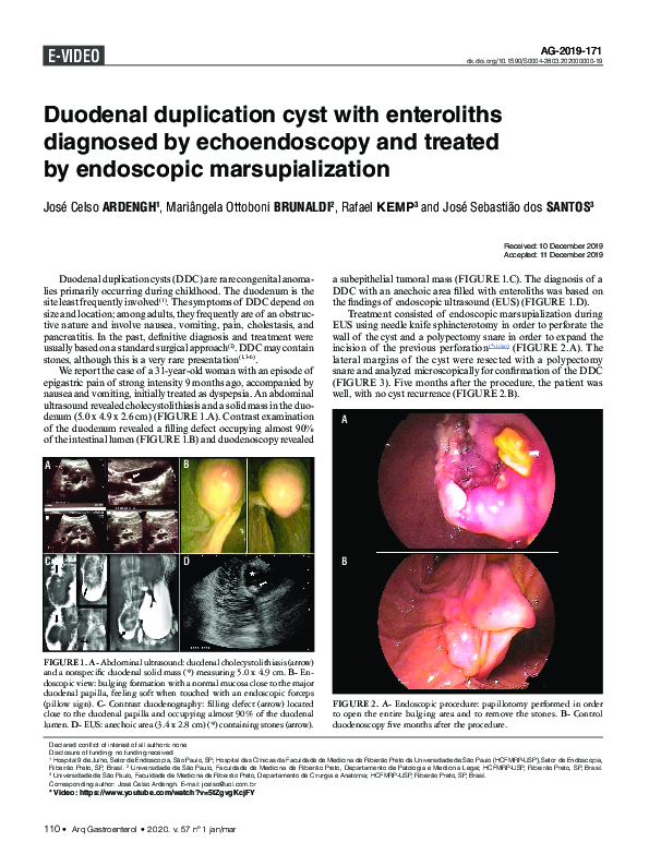 (PDF) Duodenal Duplication Cyst with Enteroliths Diagnosed by ...